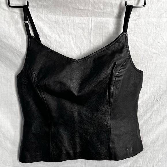 Shape FX | Tops | Vintage 9s Shape Fx 4 Leather Tank Bustier Corset Top ...